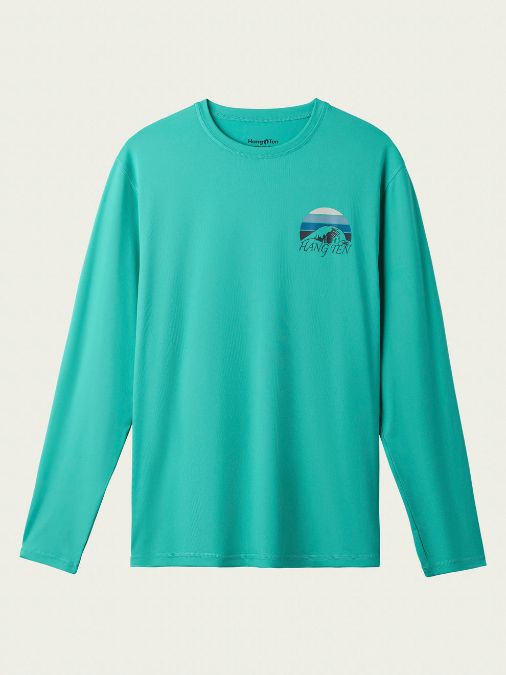 Tidal Long Sleeve Sun Tee - Green | Hang Ten